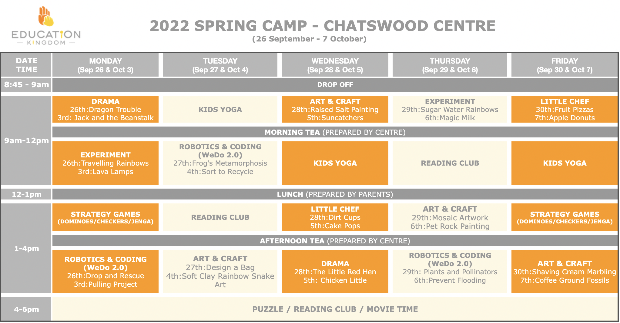Holiday Camps - Education Kingdom